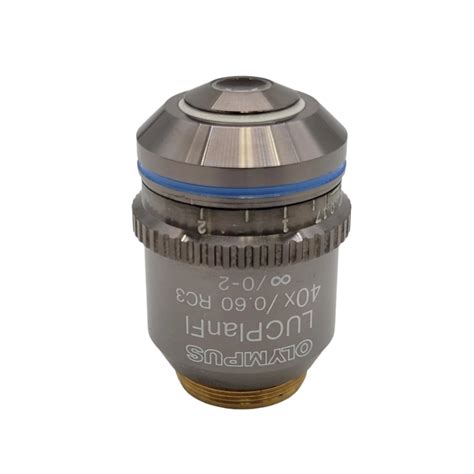 Olympus Microscope Objective Lucplanfl 40x Rc3 Relief Contrast With Correction Microscope