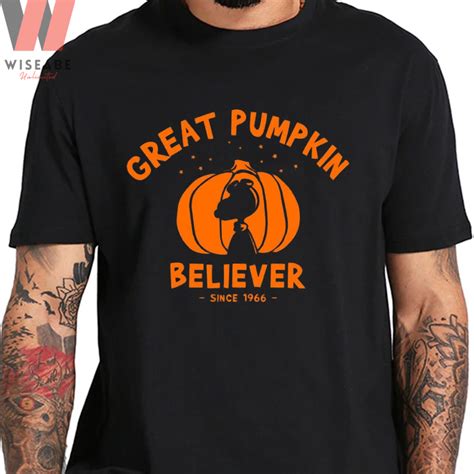 Great Pumpkin Believer Since 1966 Peanuts Halloween Shirt Wiseabe