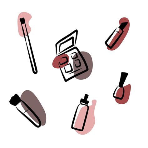 Premium Vector Cosmetics Vector Set