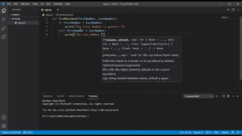 Creating An Application That Finds The Greater Number In Python 2021