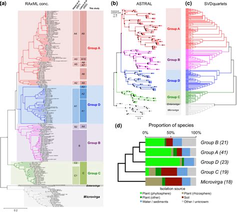 Methylobacteriaceae Lineage Trees Inferred From 213 Genomes A Best