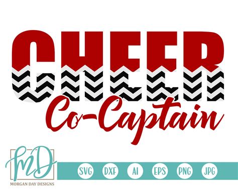 Cheer Captain Svg Cheer Co Captain Svg Cheerleader Svg Etsy