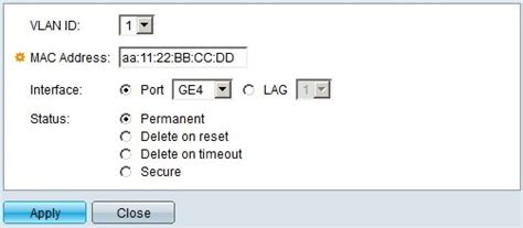 Configure Static MAC Addresses On The 200 300 Series Managed Switches