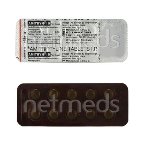 Amitryn 10mg Tablet 10s Price Uses Side Effects Netmeds
