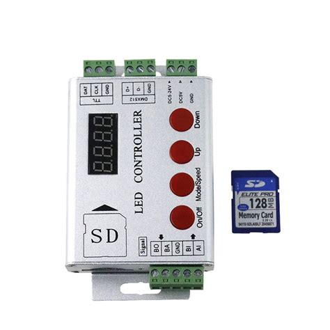 Led Pixel Controller Sd Card Programmes 2048pixels Controller Dmx Console Tm1809 Ws2811 Ws2801