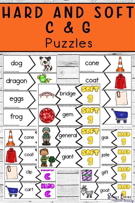 Hard And Soft C And G Puzzles Simple Living Creative Learning