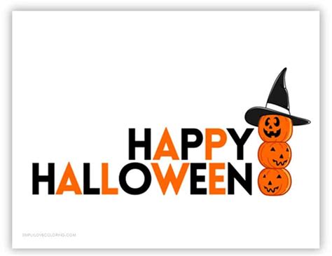 12 Happy Halloween Sign Printables Free Pdf Downloads Simply Love
