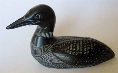 Vintage Inuit Boma Loon Figurine From Canada