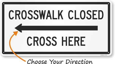 Pedestrian Crosswalk Signs
