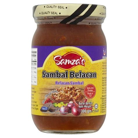 Samzas Belacan Sambal 300g Shopee Malaysia