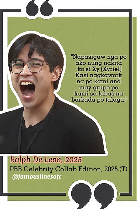Famous Lines Ralph Napasigaw Ako Nung Nakita Ko Si Xy 📺 Pbb Celebrity Collab Edition 2025