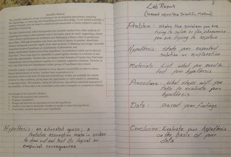 Science Journal Entries At Mark Ferretti Blog