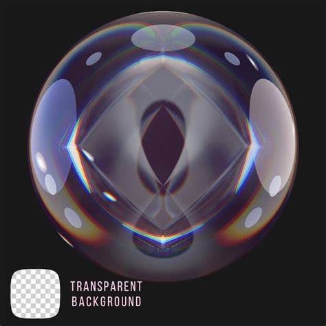 Premium Psd Psd Dispersion Glass Abstract Shapes 3d Rendering