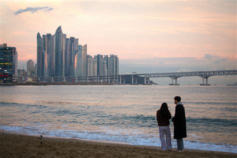 Sunset Serenity Gwangalli Beach Busans Hidden Gem Camp Humphreys