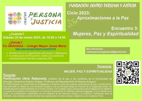 Mujer Paz Y Espiritualidad Tercer Encuentro Del Ciclo Aproximaciones