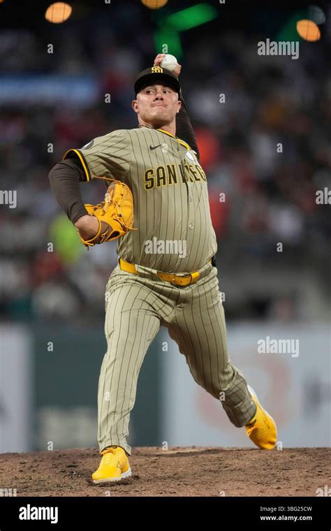 San Diego Padres Pitcher Adrian Morejon During A Baseball Game Against