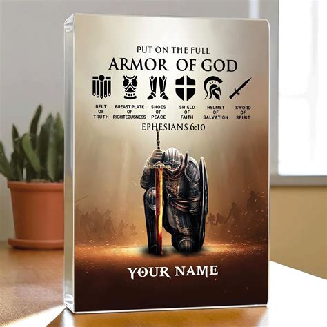 Personalized Woman Warrior Armor Of God Ephesians 610 18 Illustrated