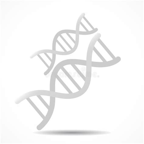 Dna Code Icon Isolated On White Background Science Concept Stock