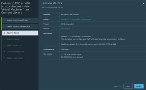 Deploy An Ovf Template Through Content Libraries Support Guides