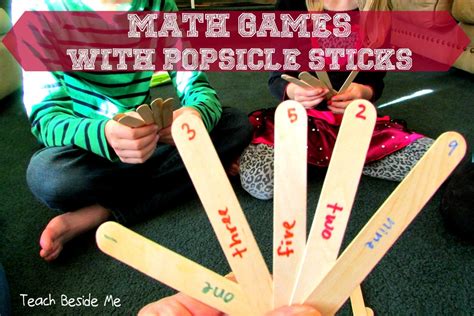 Popsicle Stick Math Games Teach Beside Me