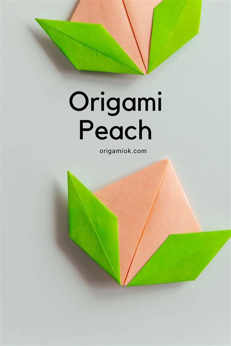 Origami Peach Step By Step Instructions Origamiok