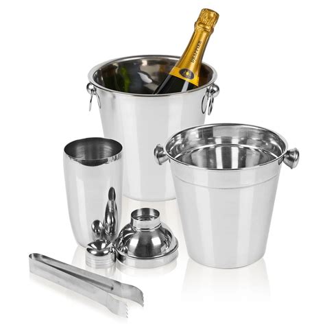 Bar Og Coctailsett 4 Deler I Rustfritt Stål Norskenettbutikker No