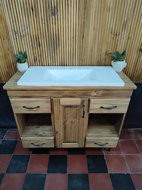 Vanitory 100 Con Bacha 80 Jana Muebles Artesanales