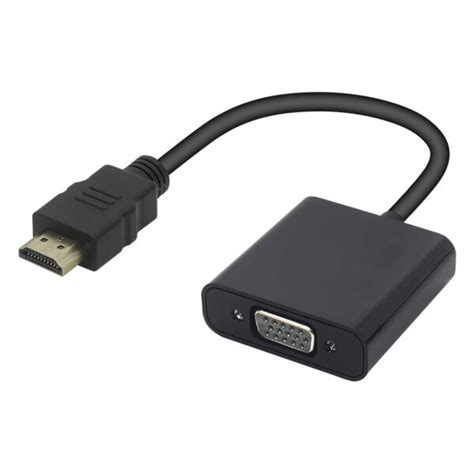 Adaptador Hdmi Macho A Vga Hembra Negro Jtadap072 › Jtech