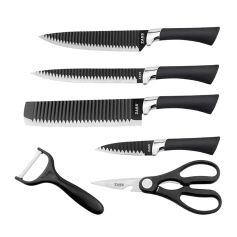 Dedeman Cutite Zg Ks 02 Ustensile Bucatarie Inox Negru Set 6