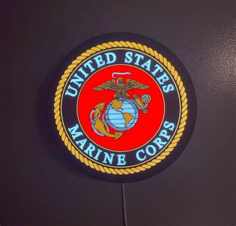 Usmc Led Lightbox By Jhabich Makerworld