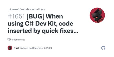 Bug When Using C Dev Kit Code Inserted By Quick Fixes Doesnt Respect Tab Size · Issue