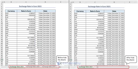 Vba To Hide All Sheets Except One In Excel Exceldemy