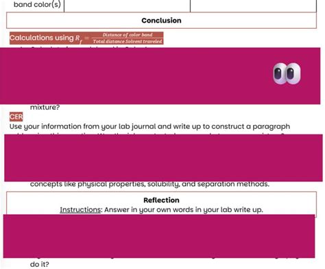 Chromatography Lab By Jordan Vansickle Covey Tpt