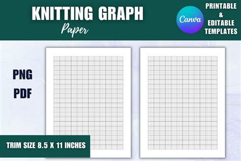 Knitting Graph Paper Notebook Graphic By Philip Pub · Creative Fabrica