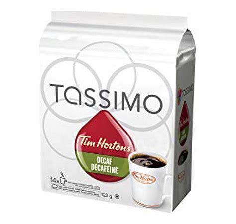 Tim Hortons Tassimo Decaf Coffee 100 Arabica Swiss Water Process