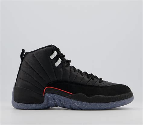 Jordan Air Jordan 12 Retro Trainers Black Black Multi Mens Premium Sneakers