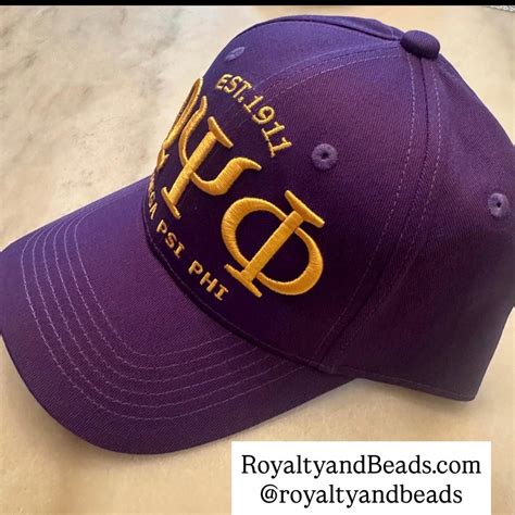 Purple Omega Psi Phi Hat Etsy