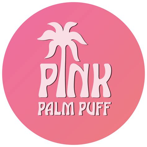 Pink Palm Puff Hoodie Official Pink Palm Puff