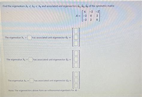 Solved Find The Eigenvalues λ1