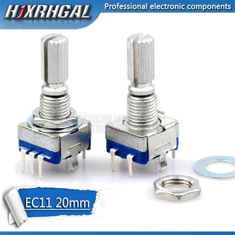 10pcs plum handle 20mm rotary encoder coding switch ec11 digital
