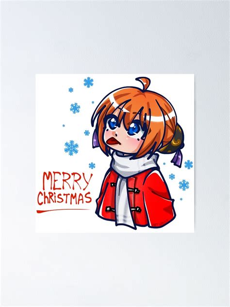 Gintama Kagura Merry Christmas Poster For Sale By Timmyrobinson