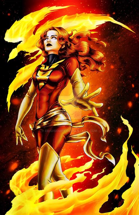 Dark Phoenix Colored By Ebishrimpy On Deviantart