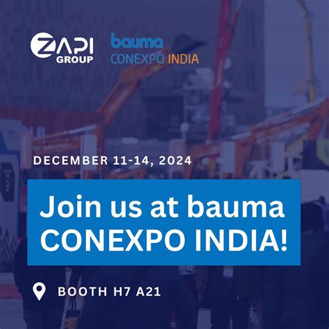 Baumaconexpoindia Construction Systemintegration Zapi Group
