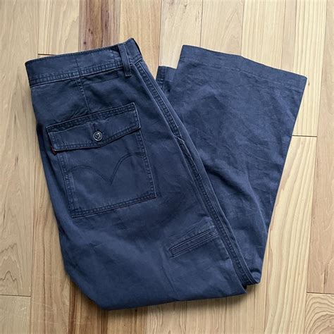 Levis Work Wear Pants Size 34x32 One Bottom Missing Depop