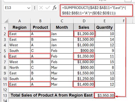 How To Use Sumproduct Function In Excel With Multiple Criteria Excel