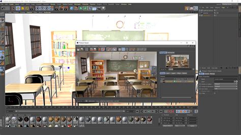 Classroom 3d Model 219 Max Fbx C4d Free3d