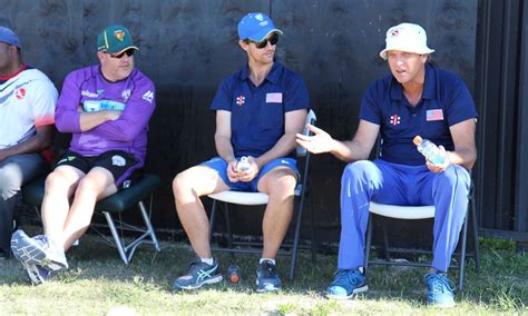Peter Anderson Right Watches A Usa Trial Match With Beau Casson