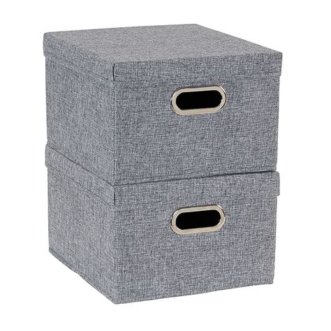 Household Essentials Medium Stackable Folding Fabric Storage Bin 8 X