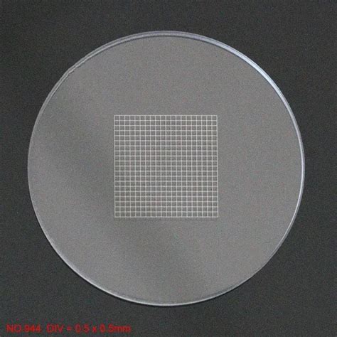 Diameter 24mm Stereo Microscope Eyepiece Micrometer Graticule Ruler