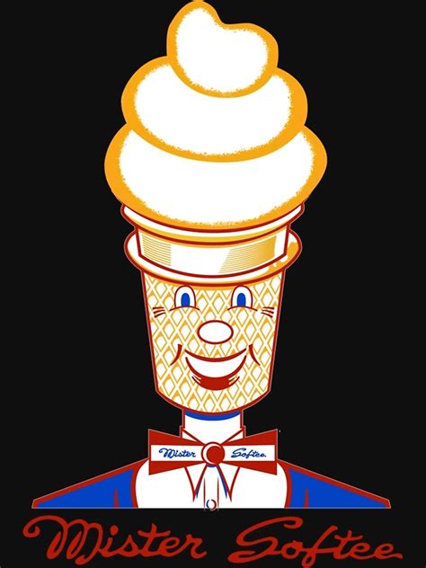 Vintage Defunct 50s 60s Mister Softee Ice Cream Logo Art Print For